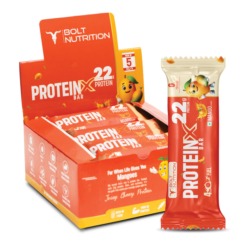 Buy Mango Crunch Protein Bar 22g Protein | Bolt Nutrition