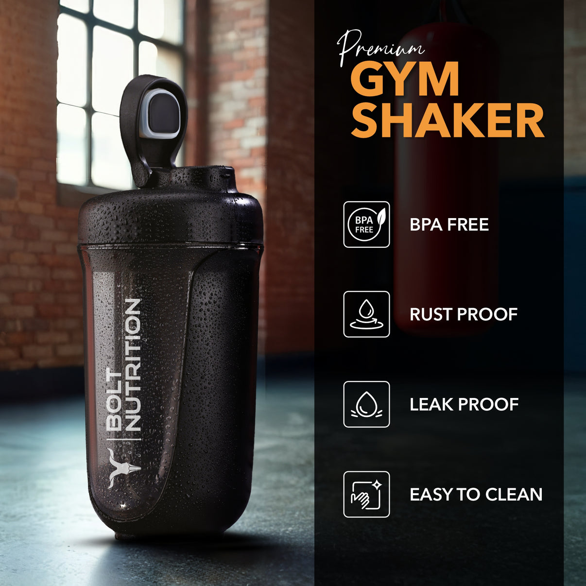 Buy Premium Shaker Bottle Online | Bpa Free Leakproof | Bolt Nutrition