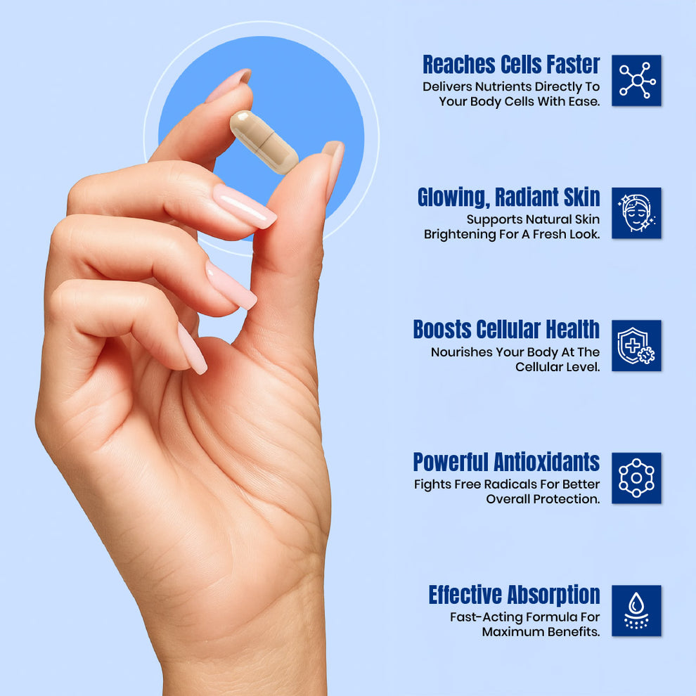 Eleone by Bolt Glutathione Capsules 500mg 30 Veg Capsules | With ...