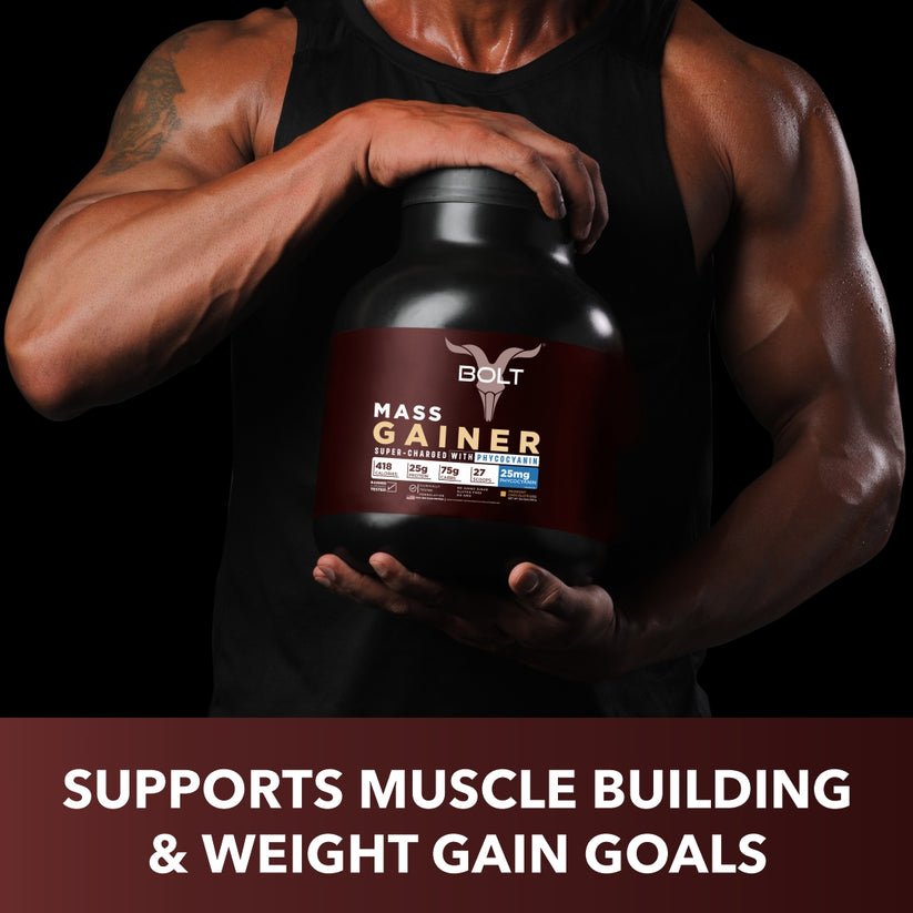 Bolt Mass Gainer Powder | 5LB for Muscle & Weight Gain