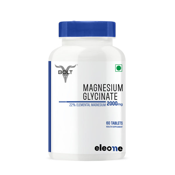 Buy Bolt Magnesium Glycinate Tablets 2000mg | For Men & Women