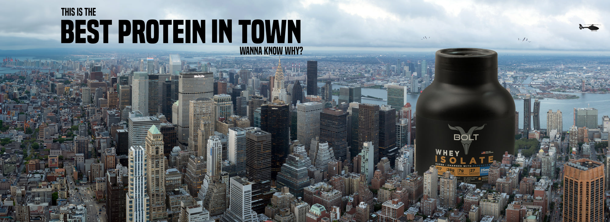 Bolt Nutrition - World's 1st Whey Protein Supercharge with PHYCOCYANIN