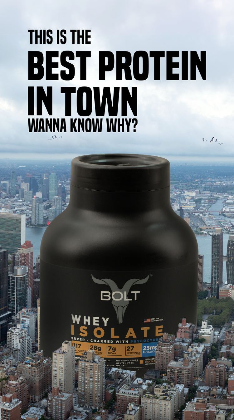 Bolt Nutrition - World's 1st Whey Protein Supercharge with PHYCOCYANIN