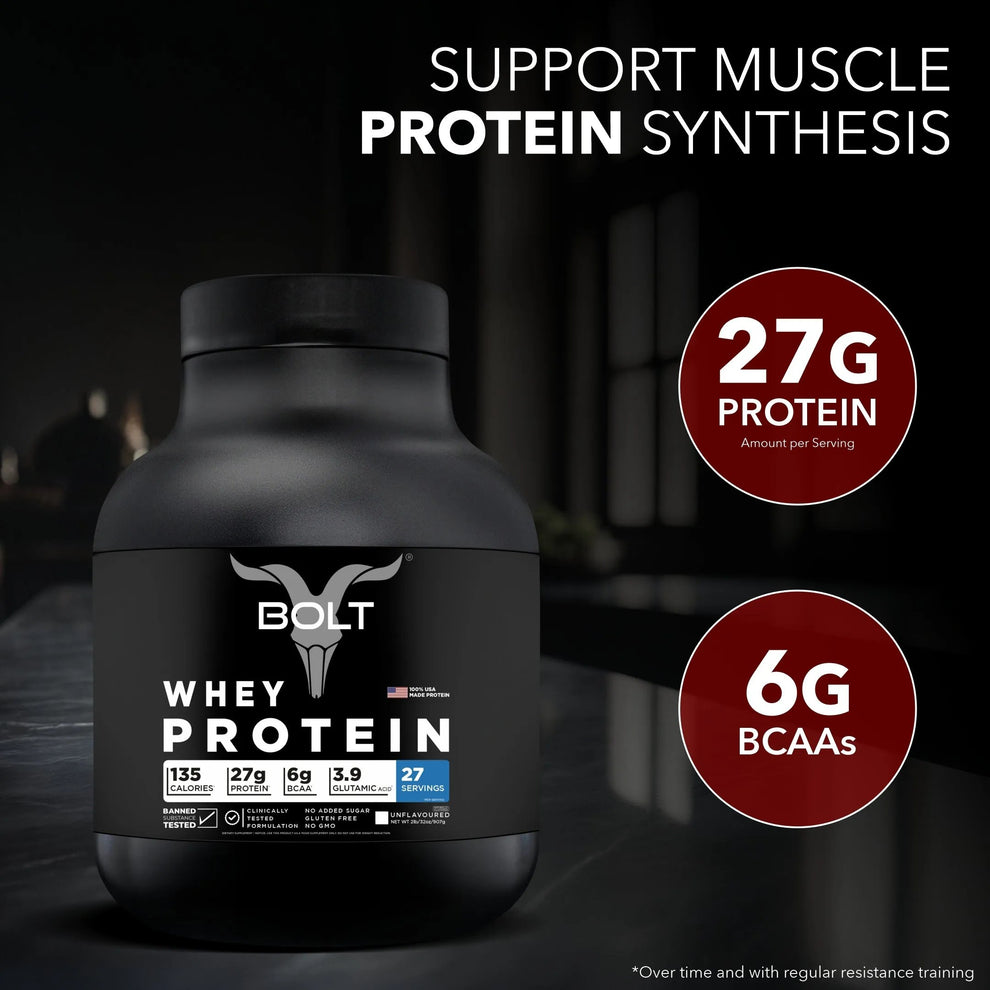 Buy Whey Protein Powder Online at Bolt Nutrition